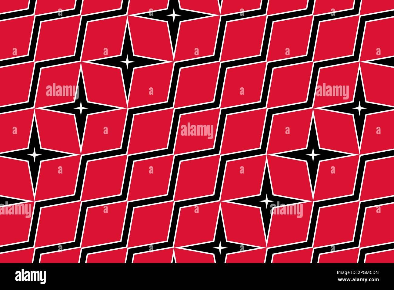 Geometric pattern in the colors of the national flag of Trinidad and ...