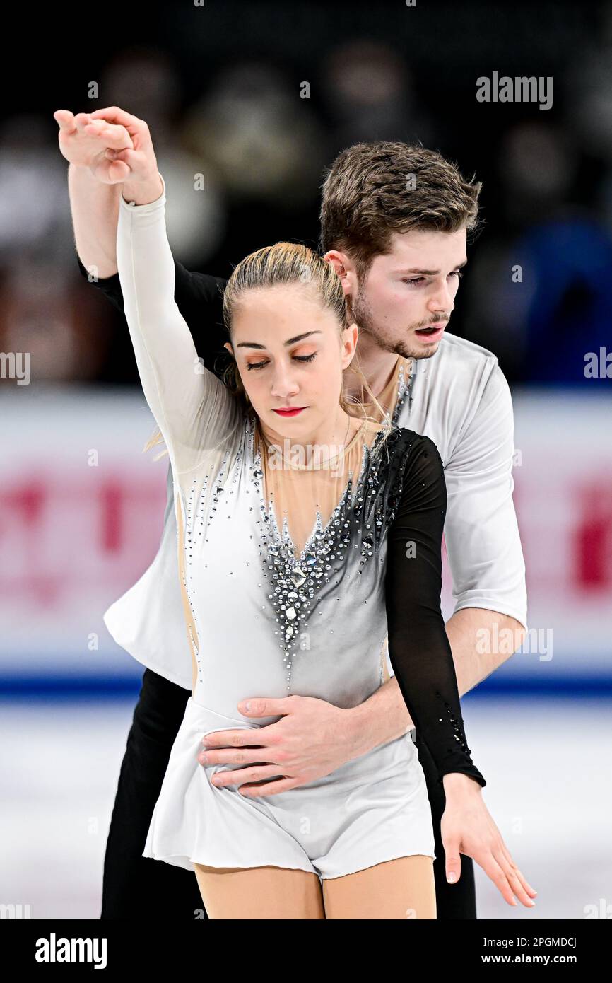 Oxana VOUILLAMOZ & Flavien GINIAUX (FRA), during Pairs Free Skating, at ...