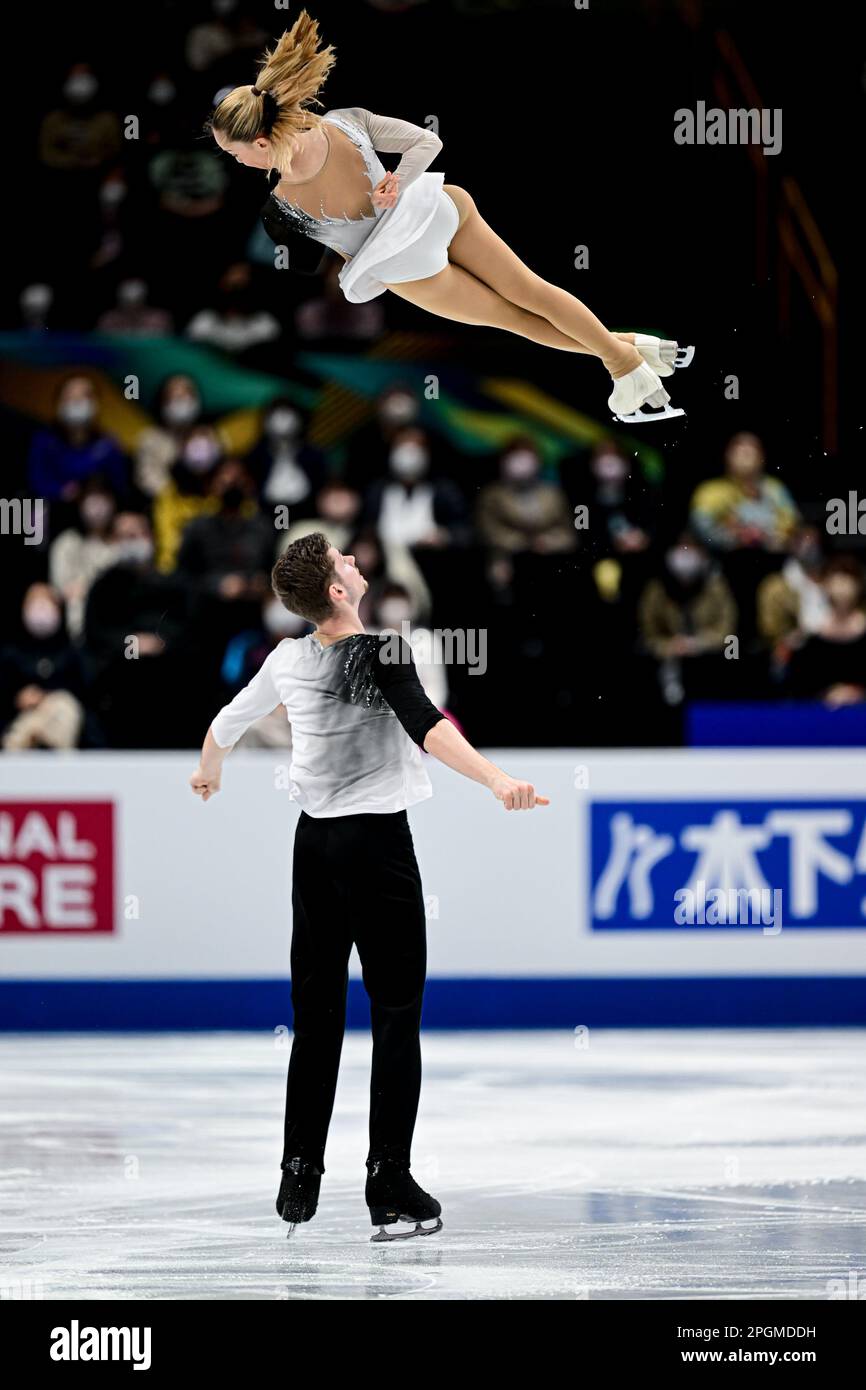 Oxana Vouillamoz And Flavien Giniaux Fra During Pairs Free Skating At The Isu World Figure