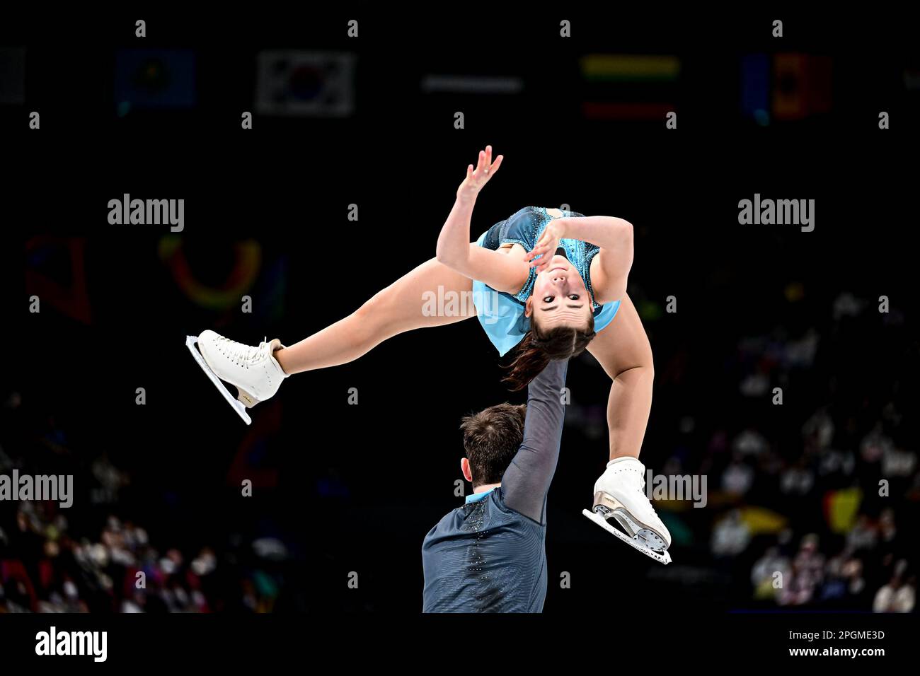 Karina SAFINA & Luka BERULAVA (GEO), during Pairs Free Skating, at the ...