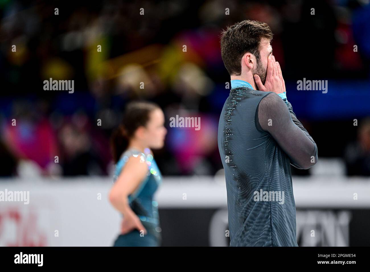 Karina SAFINA & Luka BERULAVA (GEO), during Pairs Free Skating, at the ...