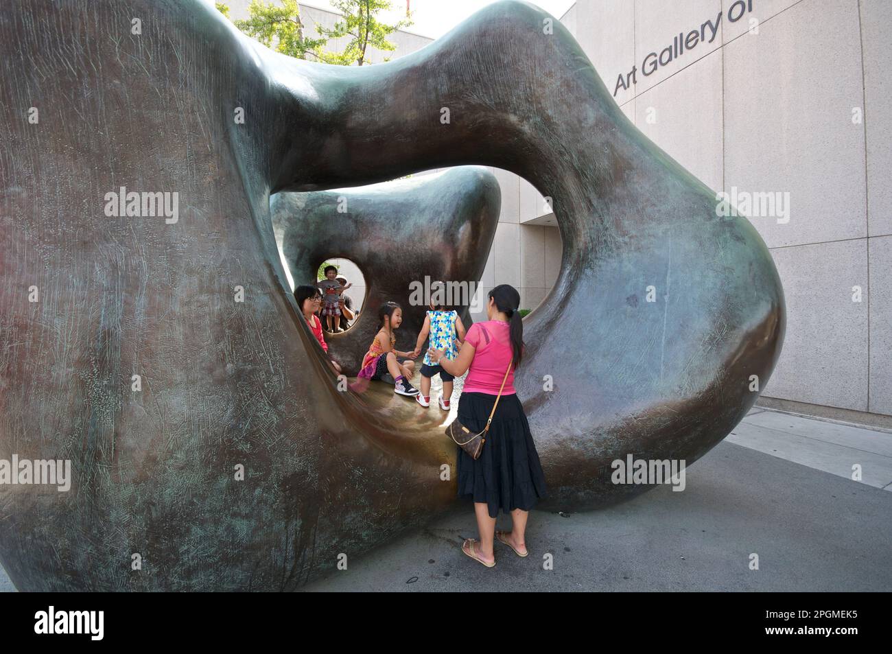 Toronto, Ontario, Canada - 08/25/2013: Children playing near the ...