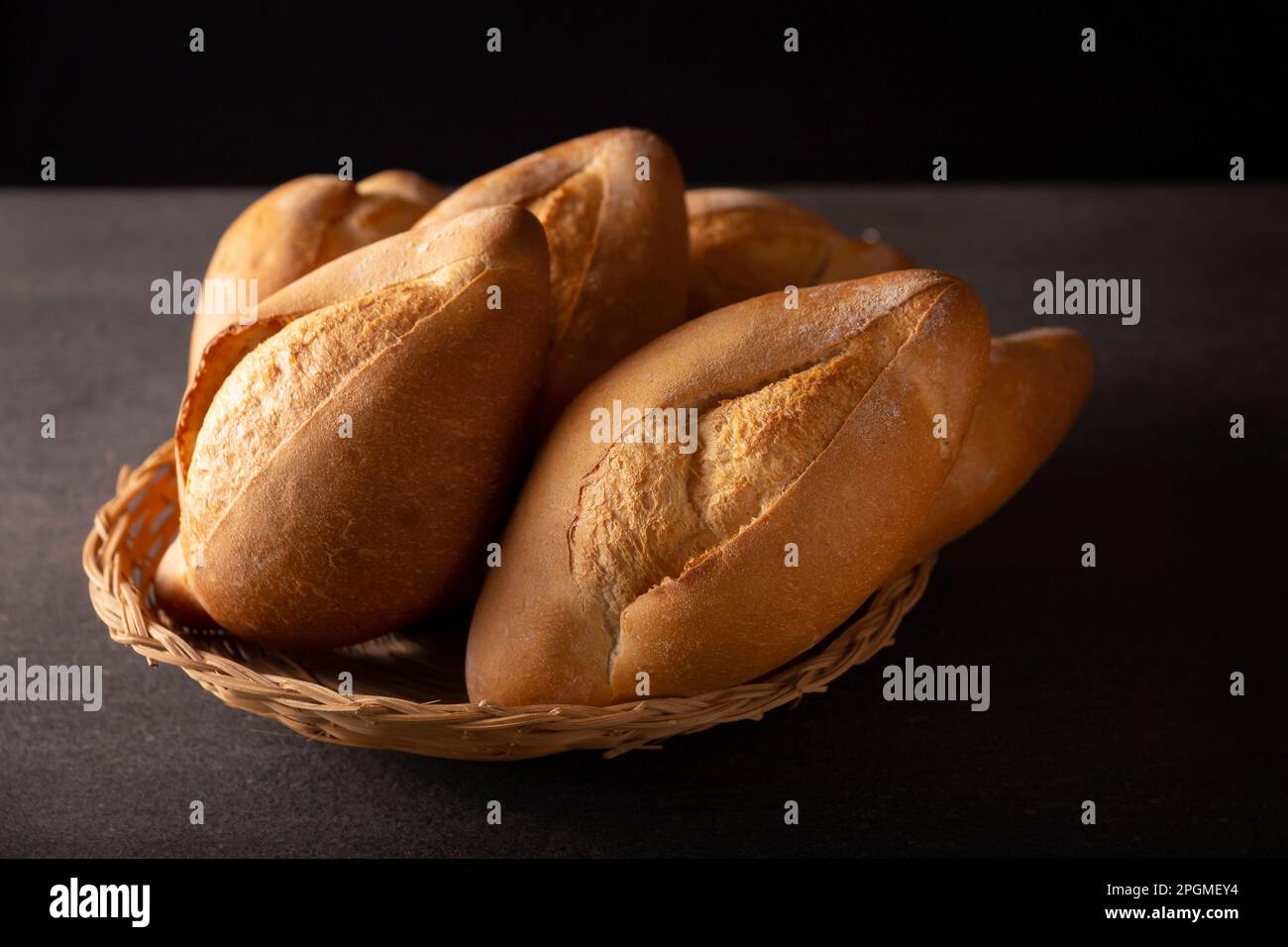 Bolillos. Traditional mexican bakery. White bread commonly used to ...
