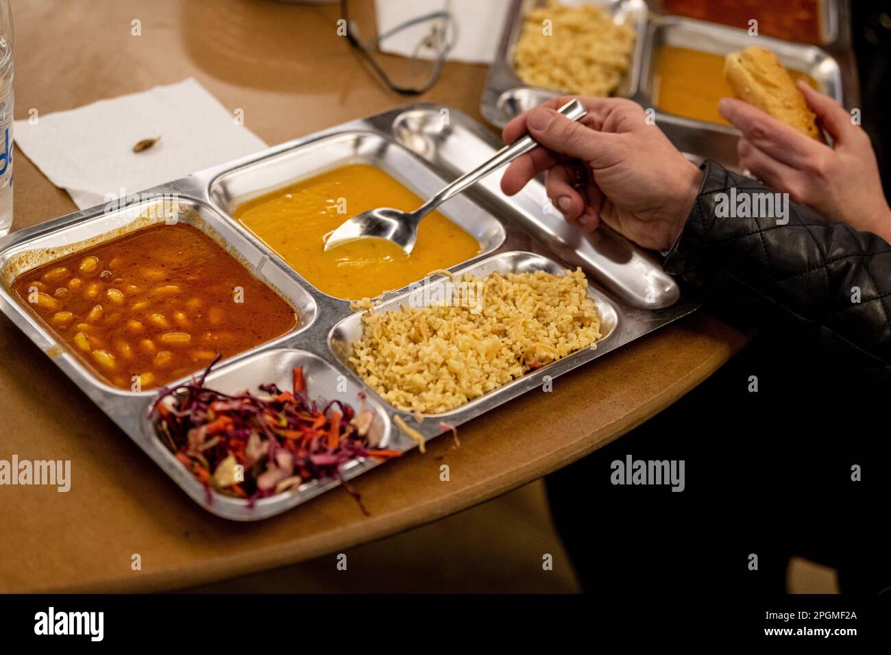 Berlin, Germany. 23rd Mar, 2023. Members of the community meet at the ...