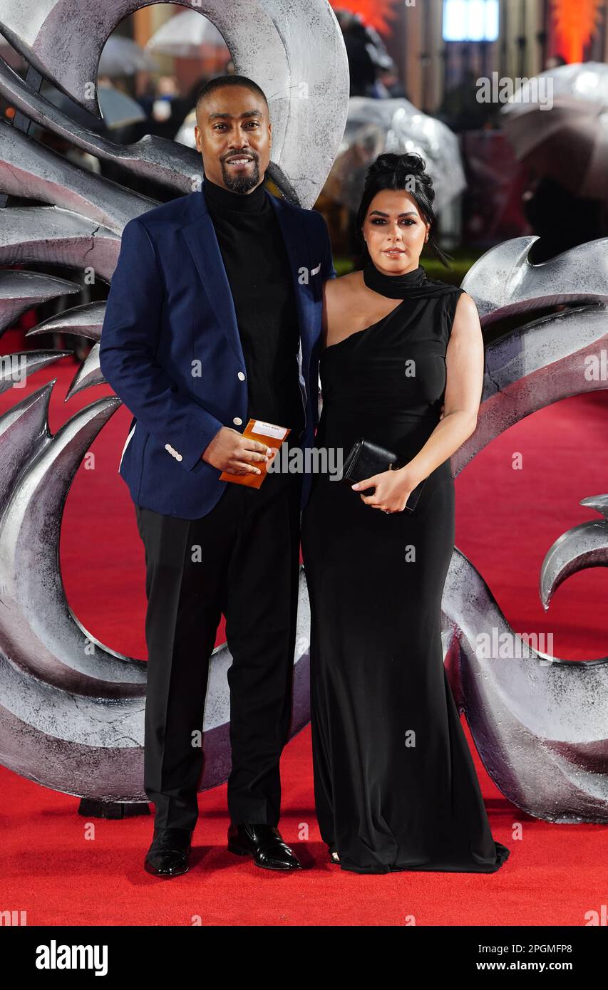 Simon Webbe attending the UK premiere of Dungeons and Dragons: Honor ...