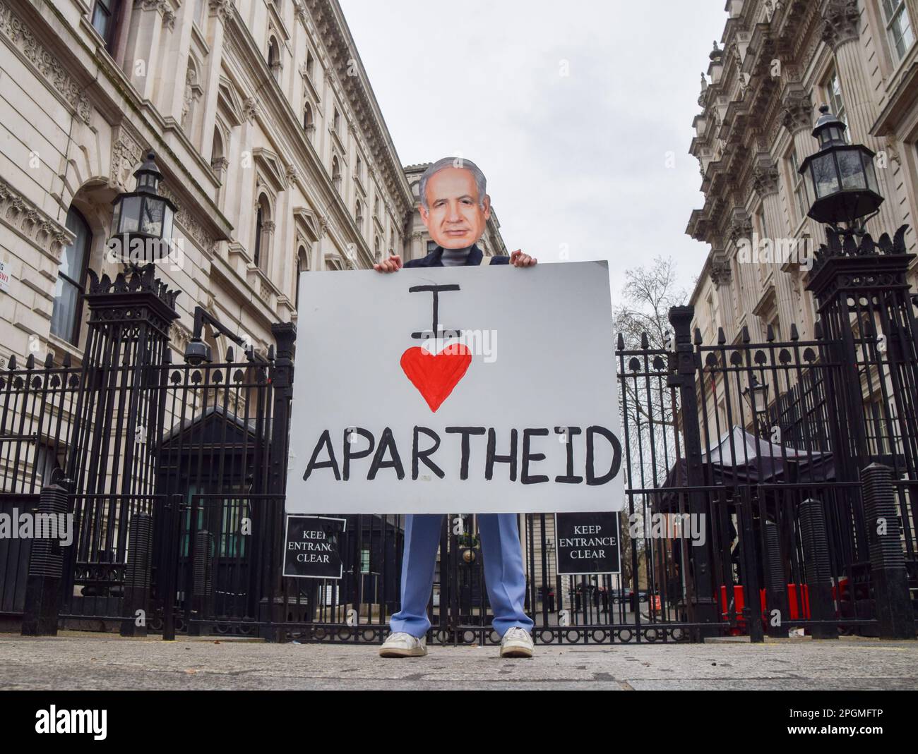 London, UK. 23rd Mar, 2023. An Amnesty International UK activist ...