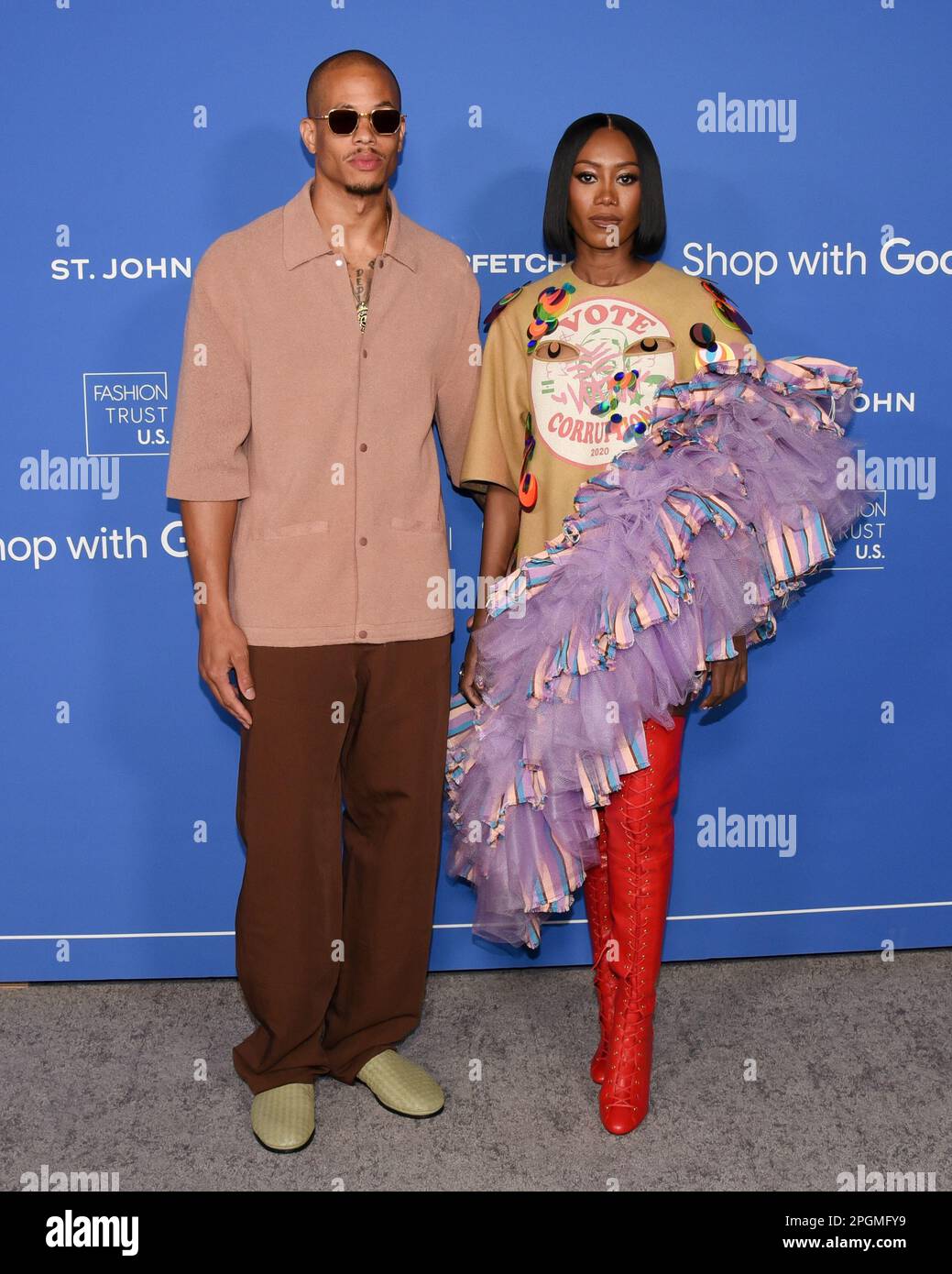 Hollywood, California, USA. 21st Mar, 2023. Masimba Chibanda and Muni ...