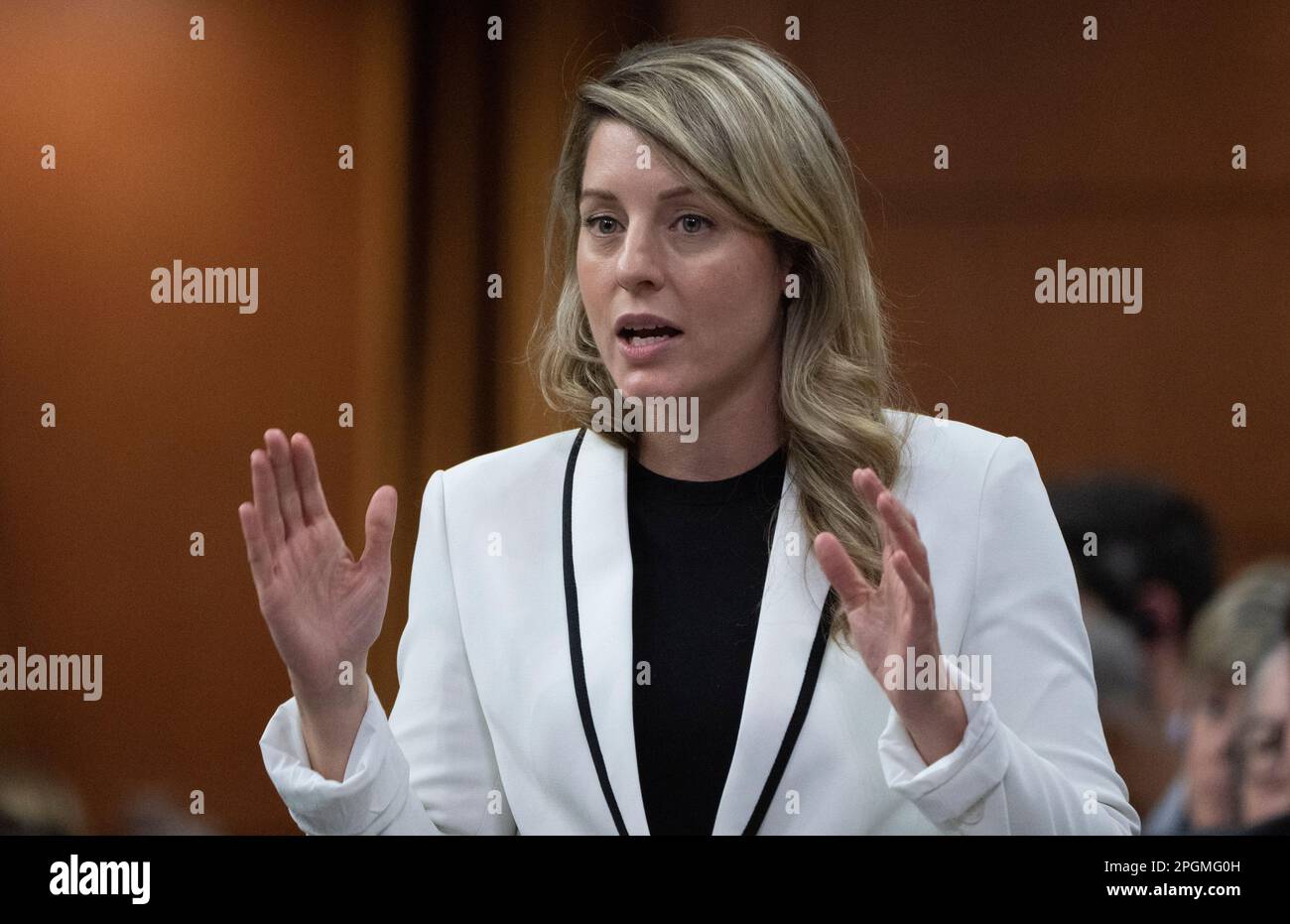 Ottawa, Canada. 23rd Mar, 2023. Foreign Affairs Minister Melanie Joly ...