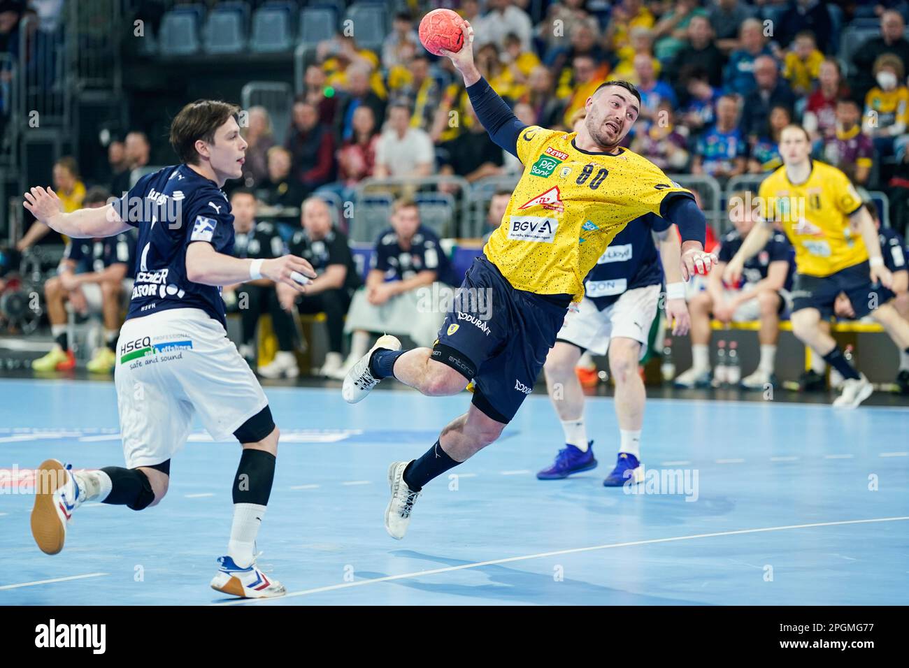Mannheim, Germany. 23rd Mar, 2023. Handball: Bundesliga, Rhein-Neckar ...