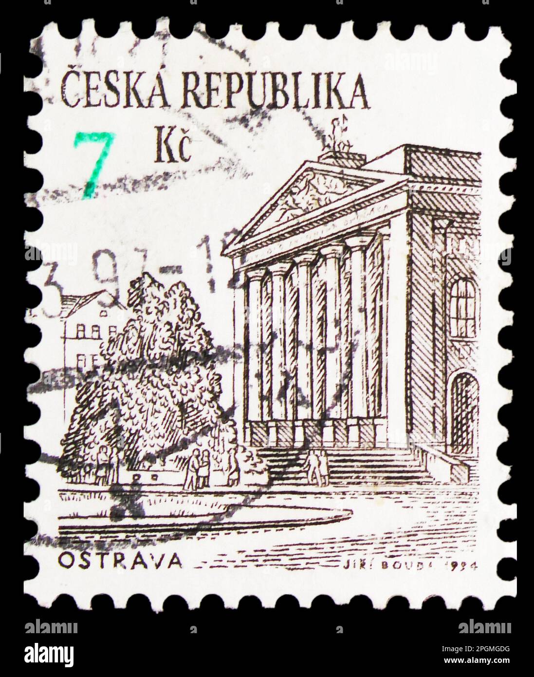 MOSCOW, RUSSIA - MARCH 16, 2023: Postage stamp printed in Czech ...