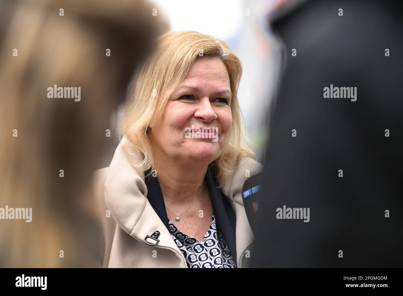 New York, USA. 23rd Mar, 2023. German Minister of the Interior Nancy ...