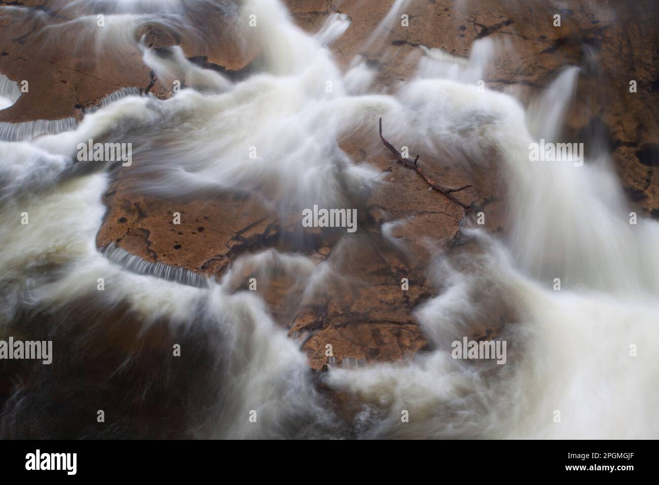 Milwaukee River Current Patterns as Viewed From Above Stock Photo - Alamy