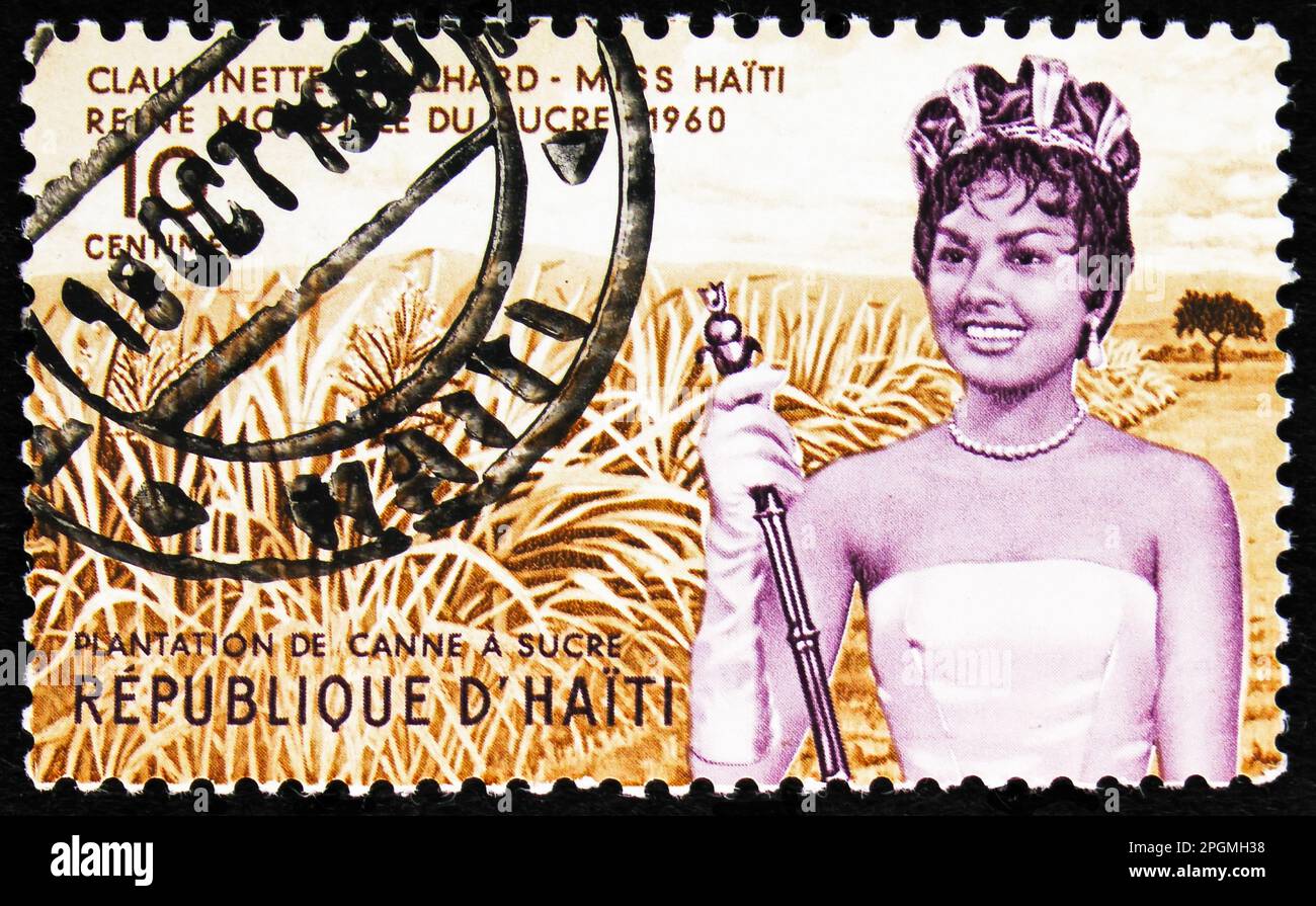 MOSCOW, RUSSIA - MARCH 16, 2023: Postage stamp printed in Haiti shows ...