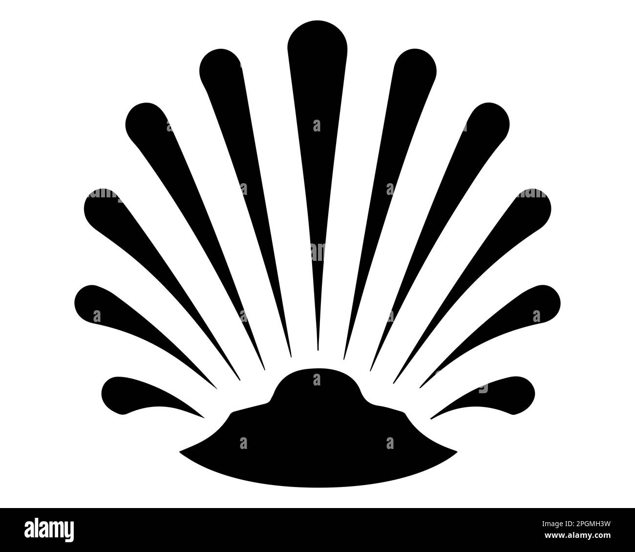 Minimalist seashell Cut Out Stock Images & Pictures - Alamy