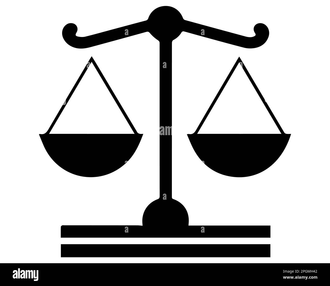 black icon of table scales for weighing products. minimalist style ...