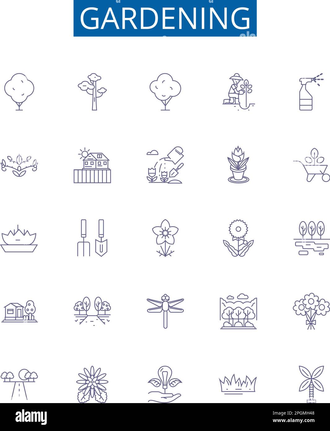 Planting for shade Cut Out Stock Images & Pictures - Alamy