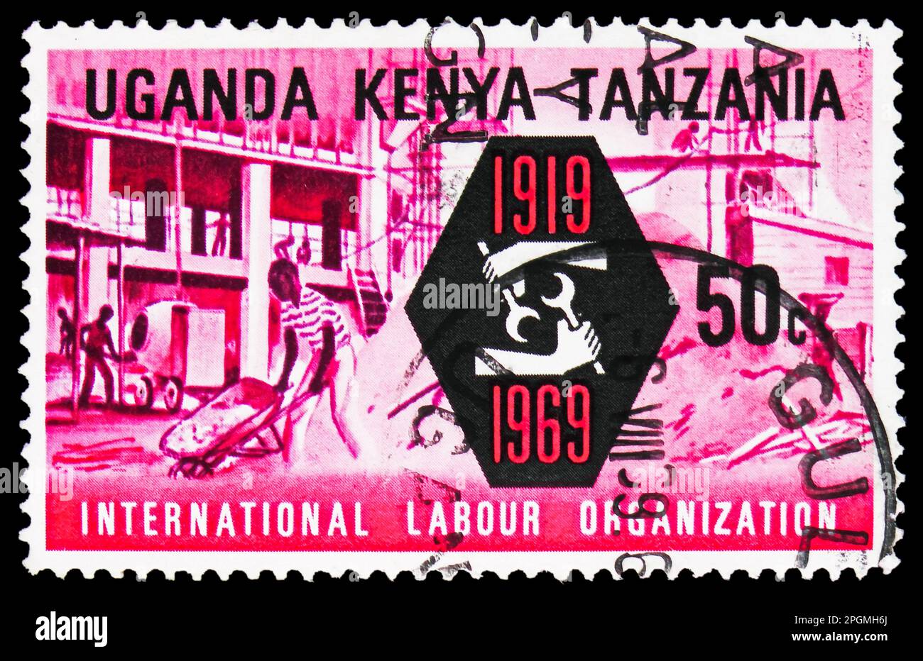 MOSCOW, RUSSIA - MARCH 16, 2023: Postage stamp printed in Africa shows ...