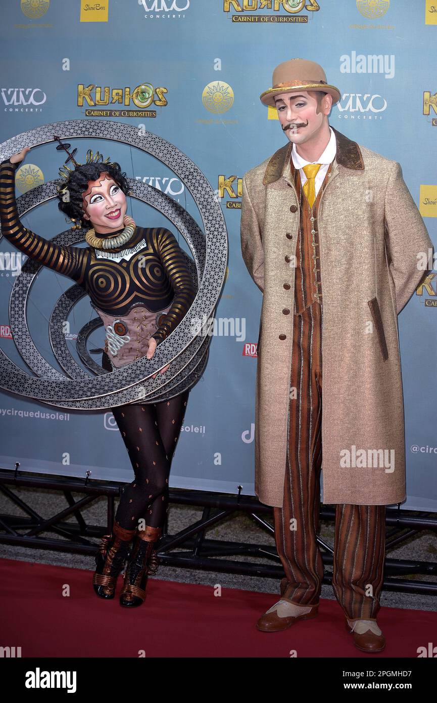 Rome, Italy. 22nd Mar, 2023. attends the Premiere of Cirque du Soleil's ...