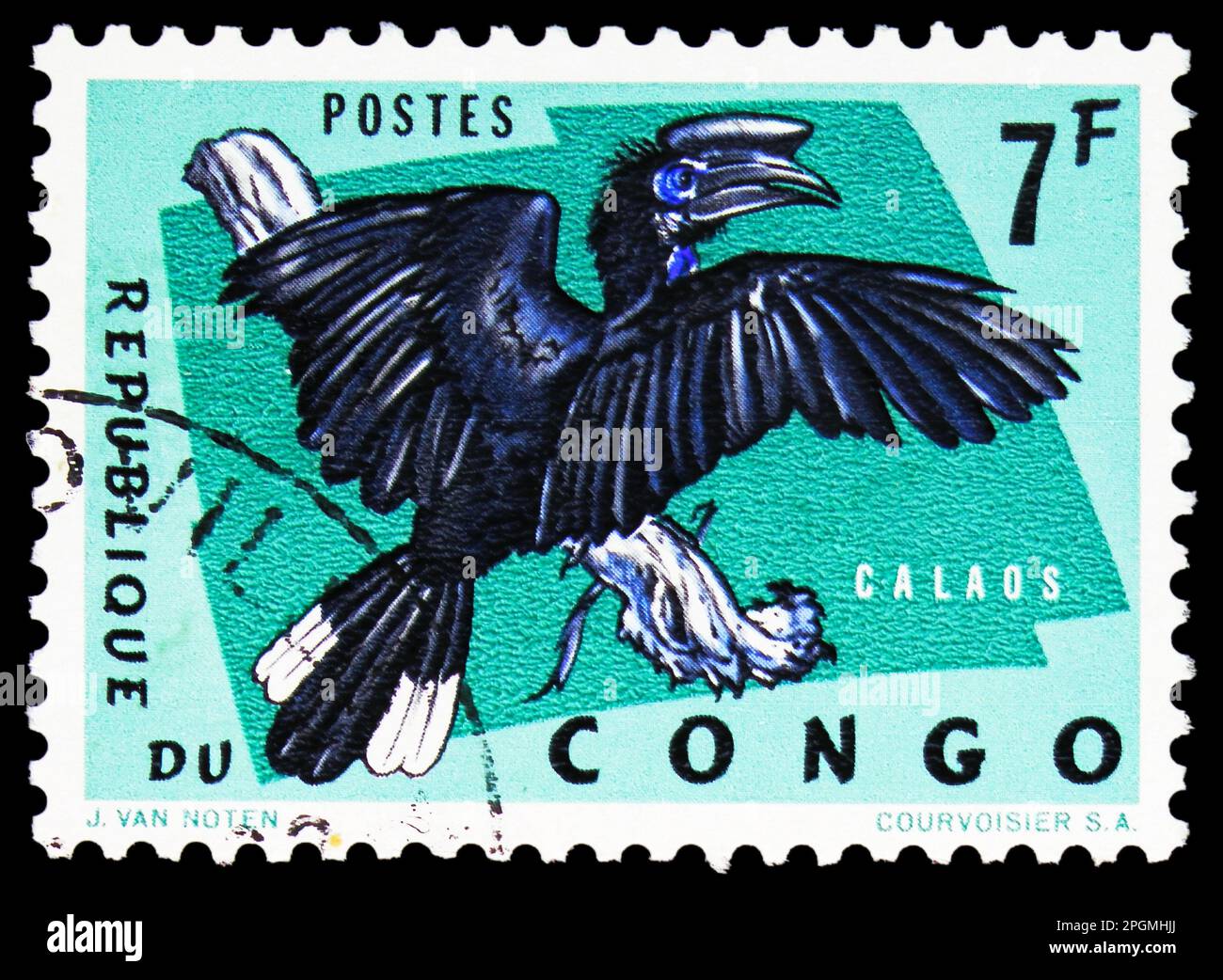 MOSCOW, RUSSIA - MARCH 16, 2023: Postage stamp printed in Congo ...