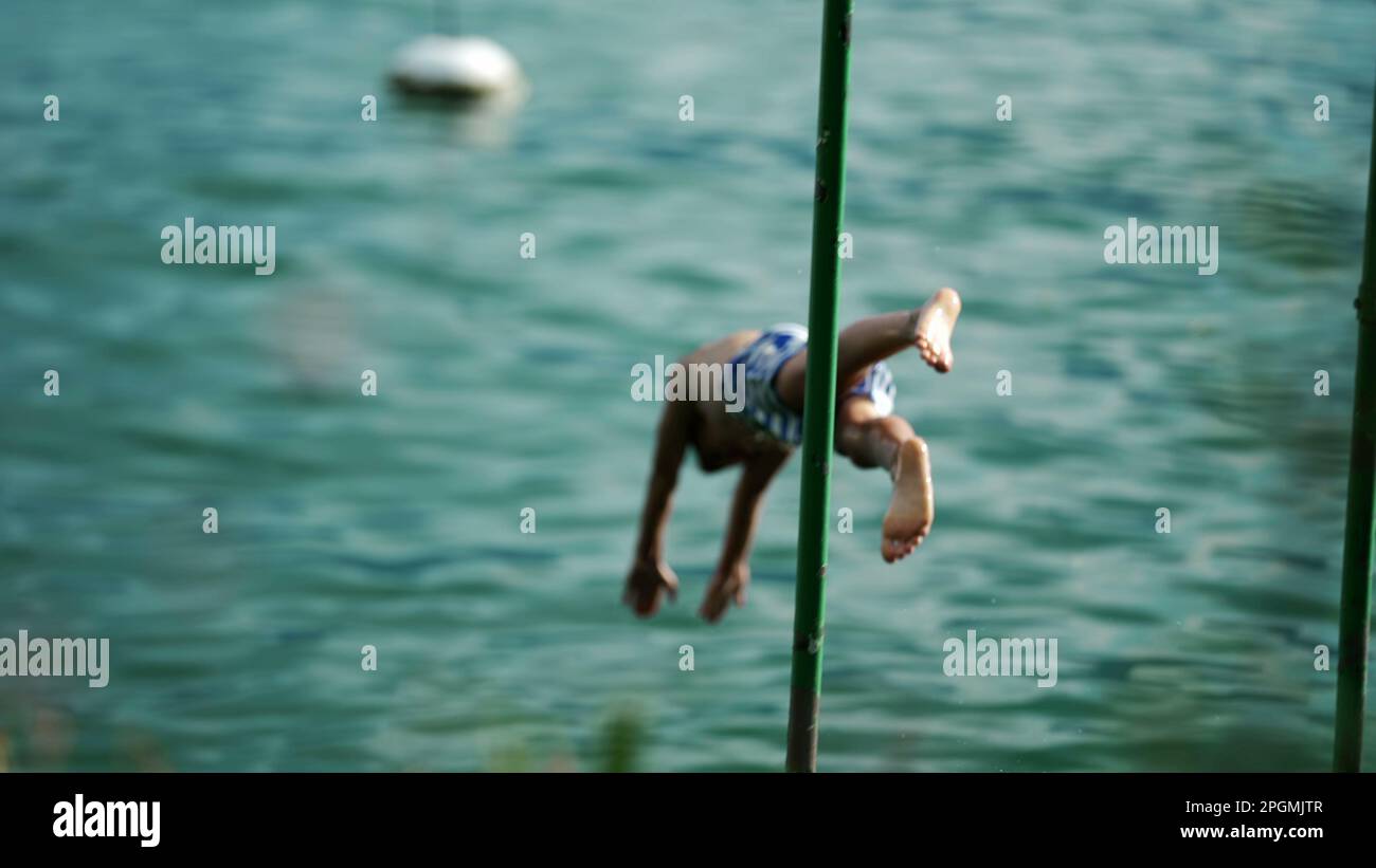 Boy dive lake hi-res stock photography and images - Alamy