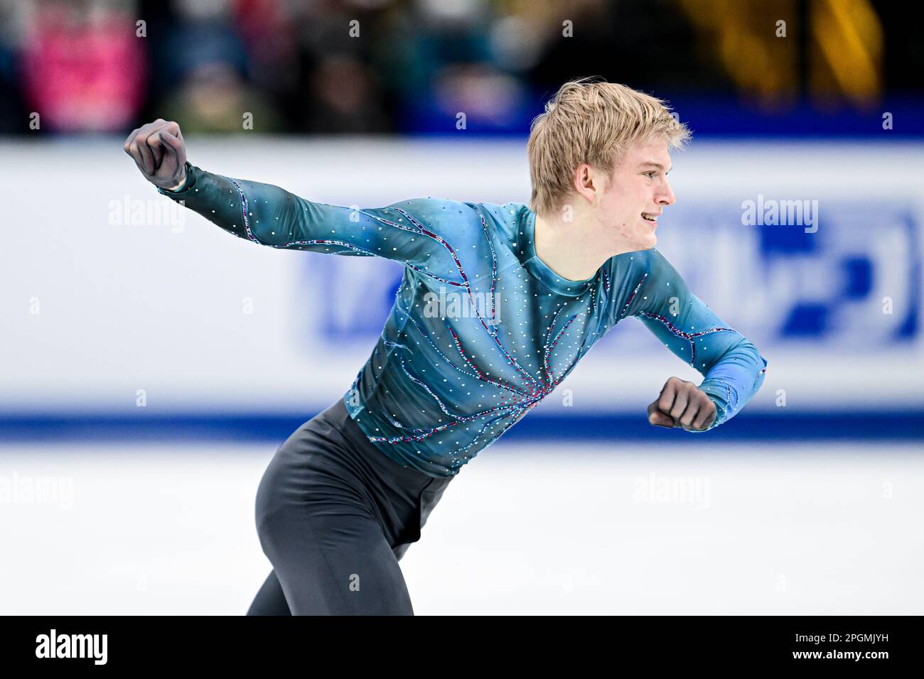 Daniel GRASSL (ITA), during Men Short Program, at the ISU World Figure ...