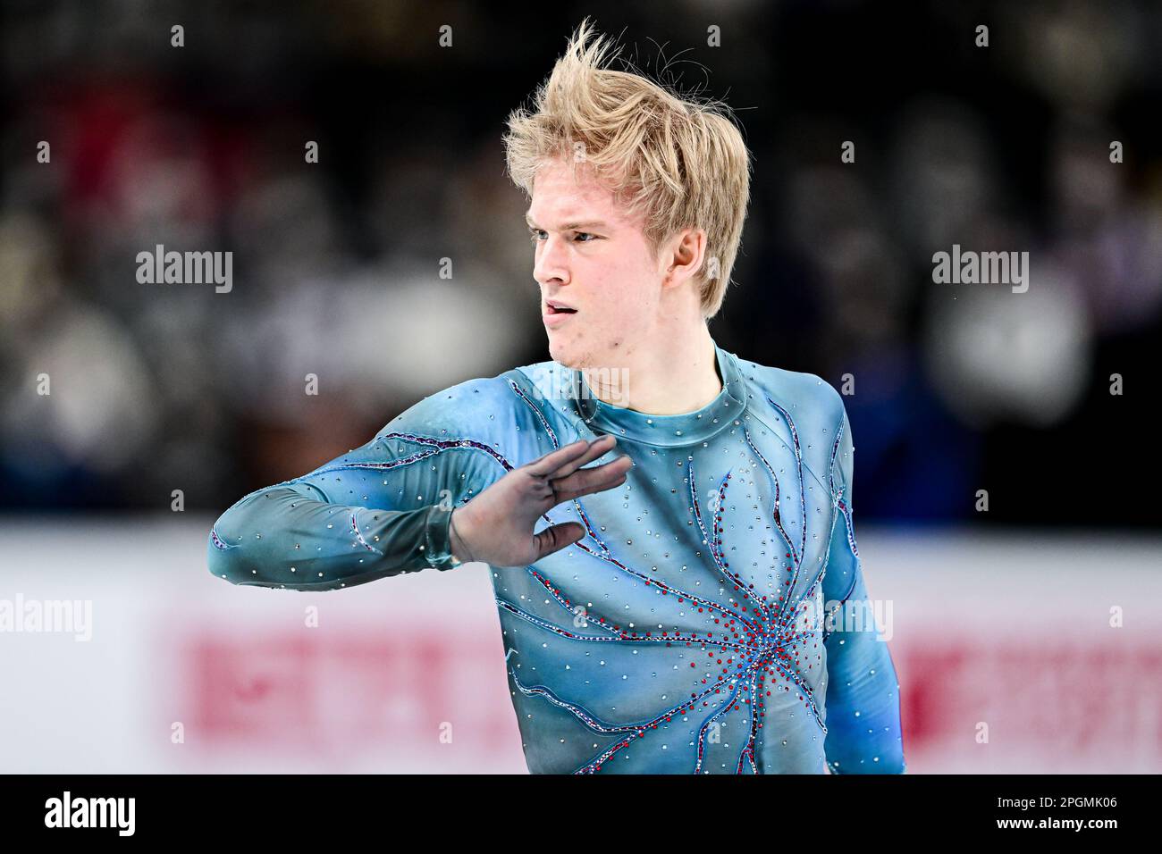 Daniel GRASSL (ITA), during Men Short Program, at the ISU World Figure ...
