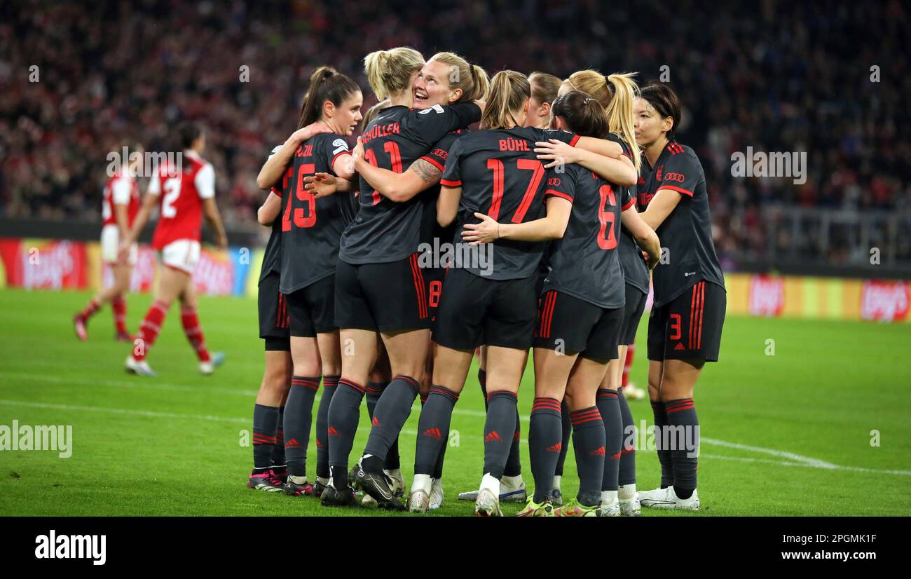 MUNICH, GERMANY - MARCH 21: UEFA Women's Champions League quarter-final ...