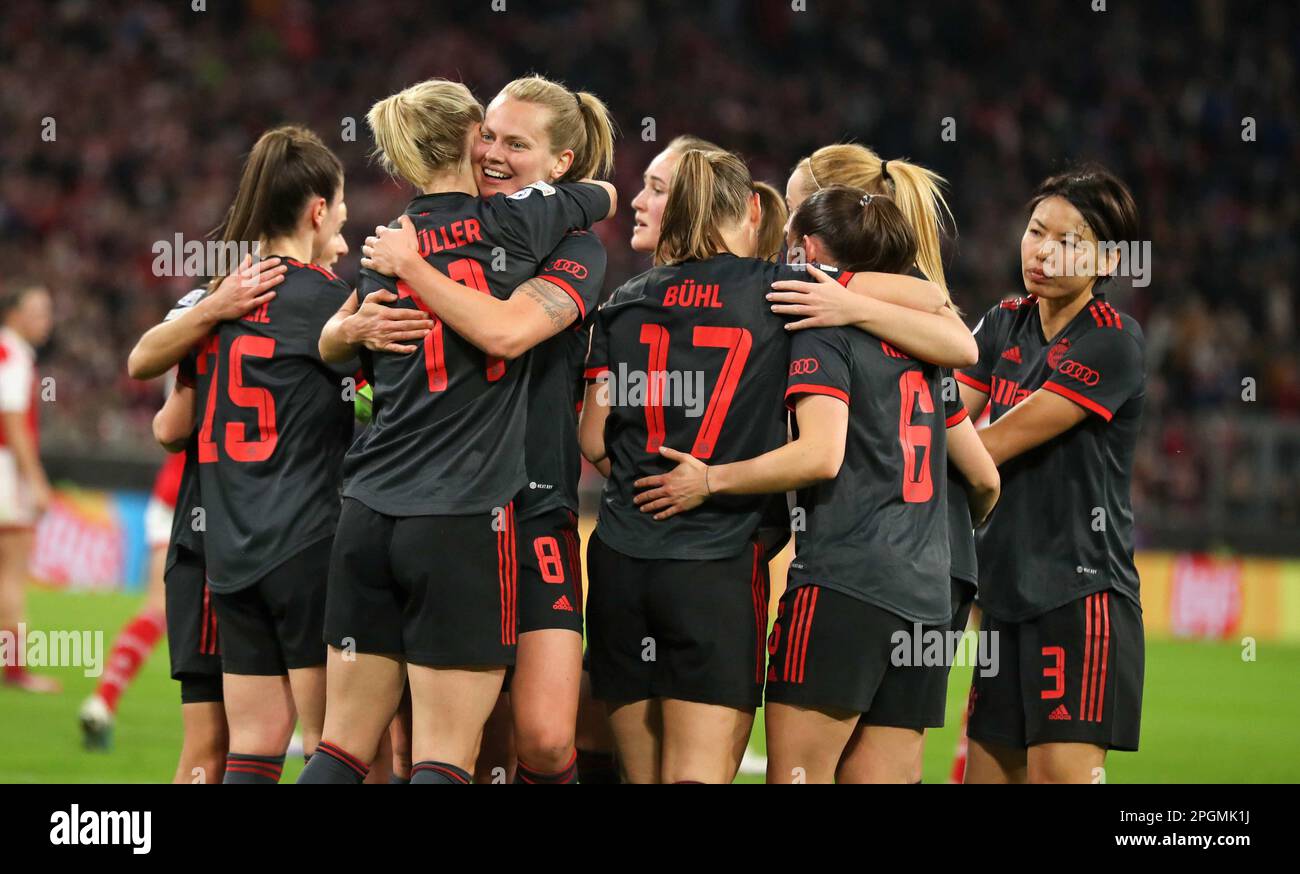MUNICH, GERMANY - MARCH 21: UEFA Women's Champions League quarter-final ...