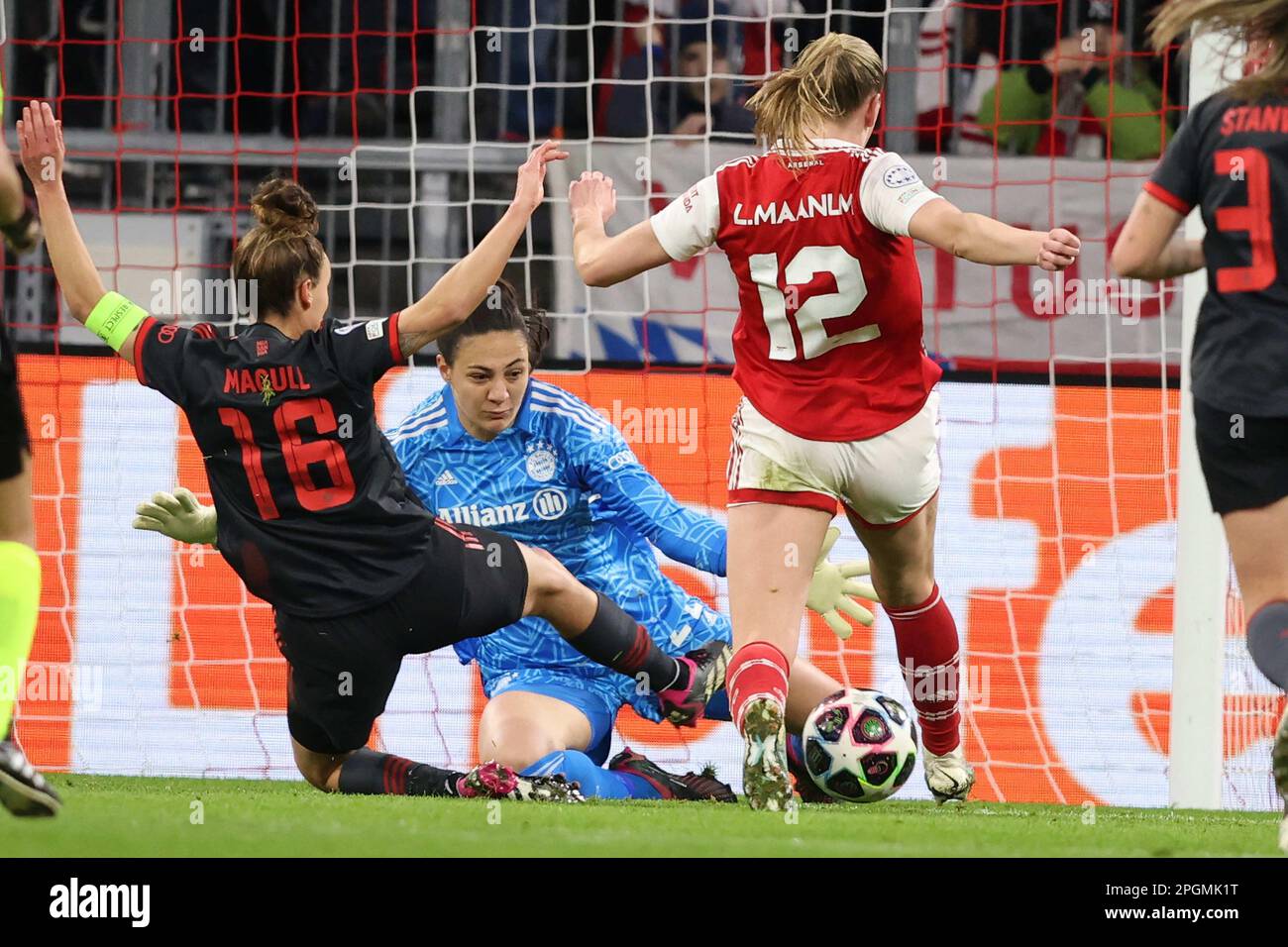 MUNICH, GERMANY - MARCH 21: UEFA Women's Champions League quarter-final ...