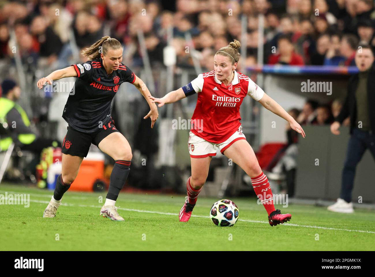 MUNICH, GERMANY - MARCH 21: UEFA Women's Champions League quarter-final ...
