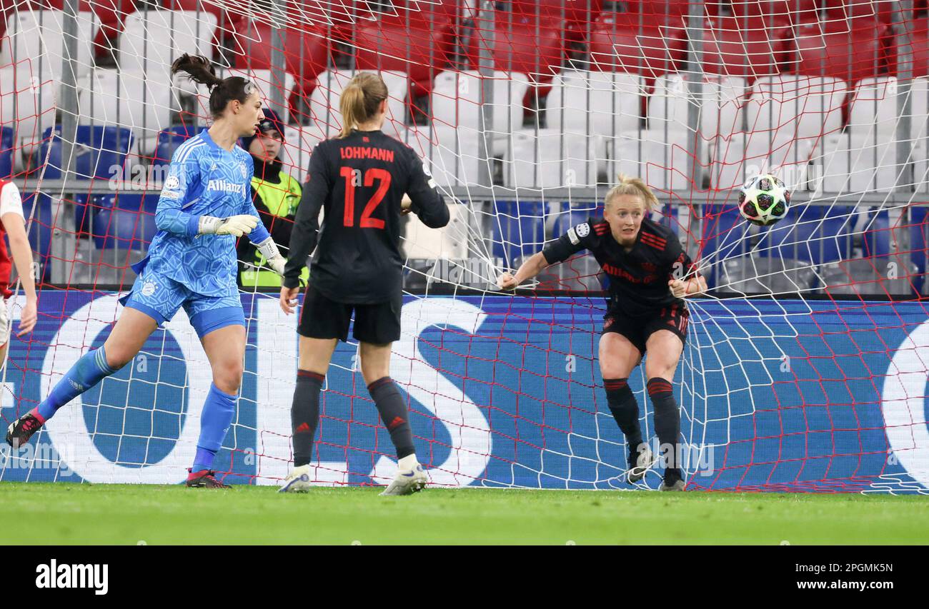 MUNICH, GERMANY - MARCH 21: UEFA Women's Champions League quarter-final ...