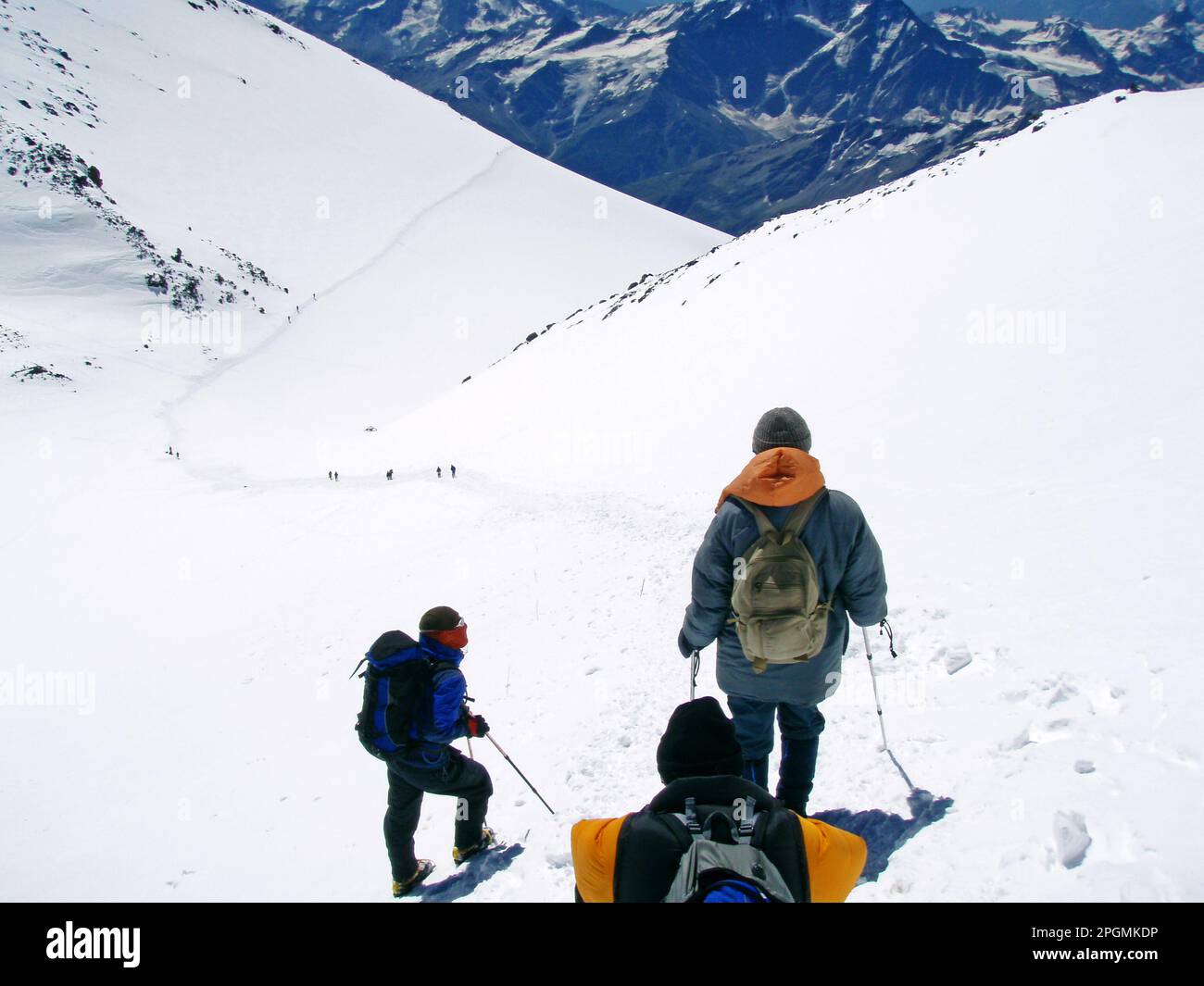 Elbrus climbers hi-res stock photography and images - Alamy