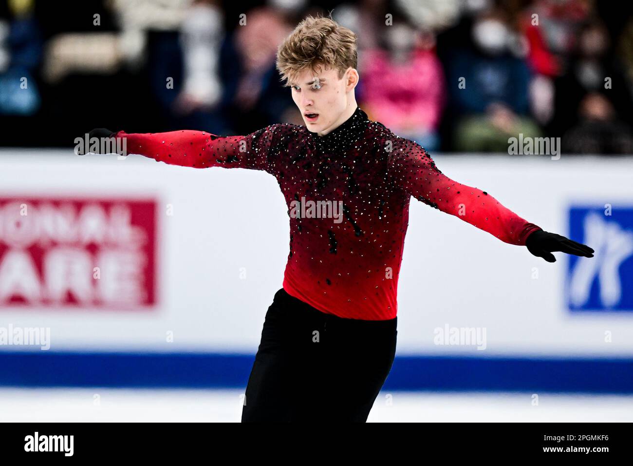 Conrad ORZEL (CAN), during Men Short Program, at the ISU World Figure ...