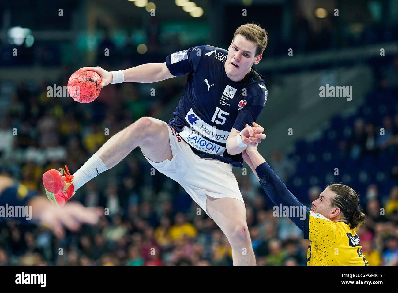 Mannheim, Germany. 23rd Mar, 2023. Handball: Bundesliga, Rhein-Neckar ...