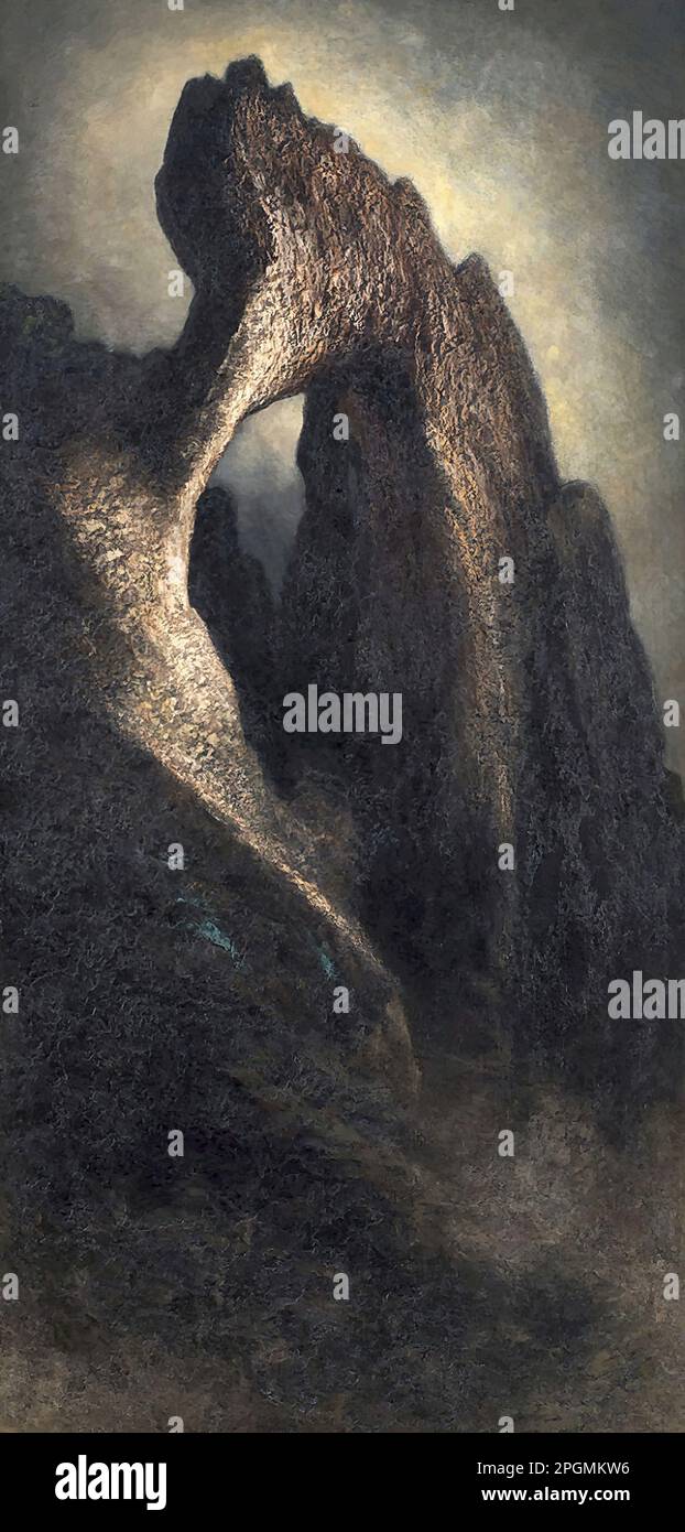 Diefenbach Karl Wilhelm - Natural Arch - German School - 19th Century ...