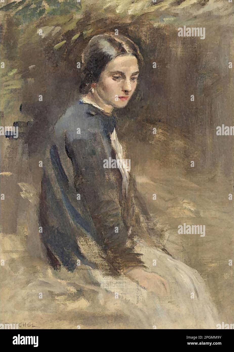 Sichel Nathaniel - Portrait of a Seated Lady - German School - 19th ...
