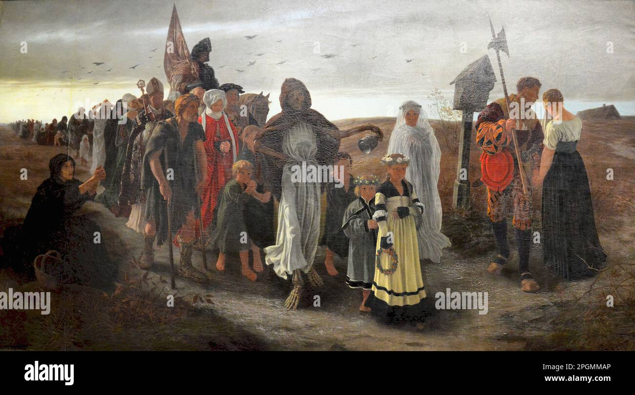 Spangenberg Gustav Adolf - The Train of Death - German School - 19th ...