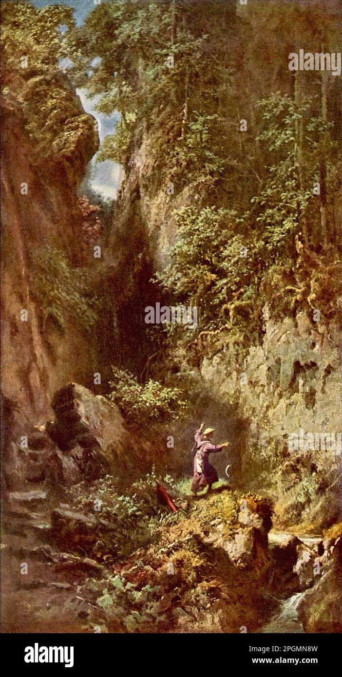 Spitzweg Carl - Trout Angler - German School - 19th Century - Spitzweg ...