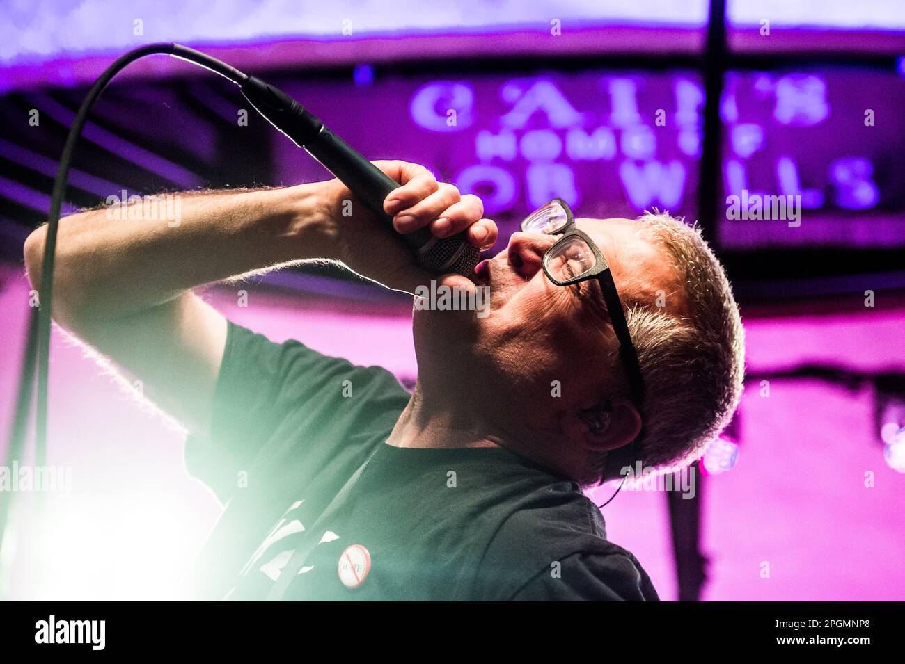 Milo Aukerman of the punk rock band Descendents performing in Oklahoma ...