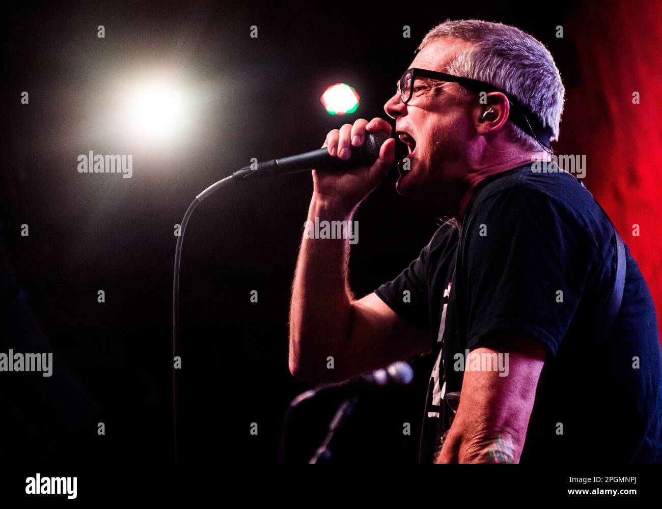Milo Aukerman of the punk rock band Descendents performing in Oklahoma ...