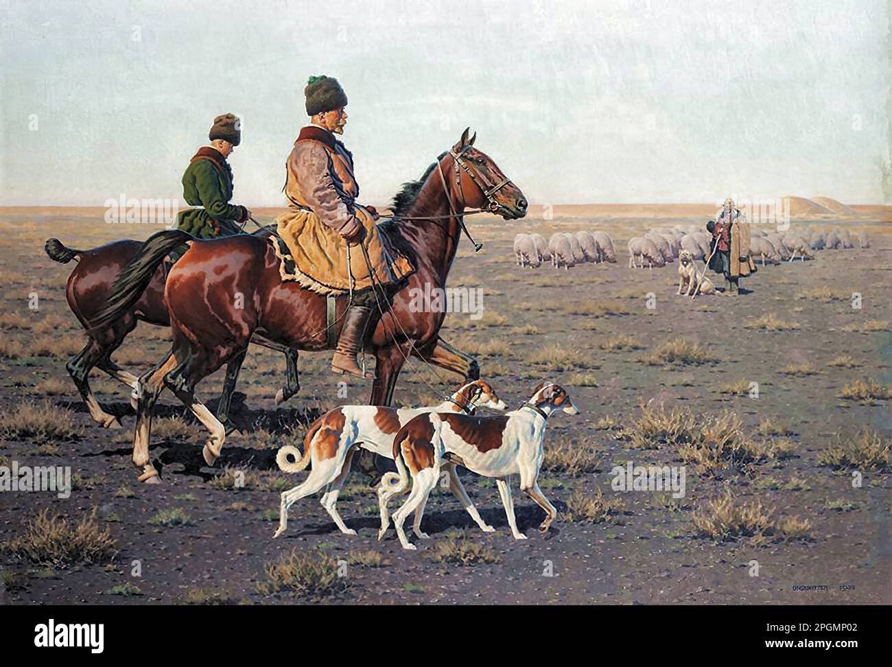 Thunderstorm Hugo - Hunters and a Shepherd on the Tundra - German ...