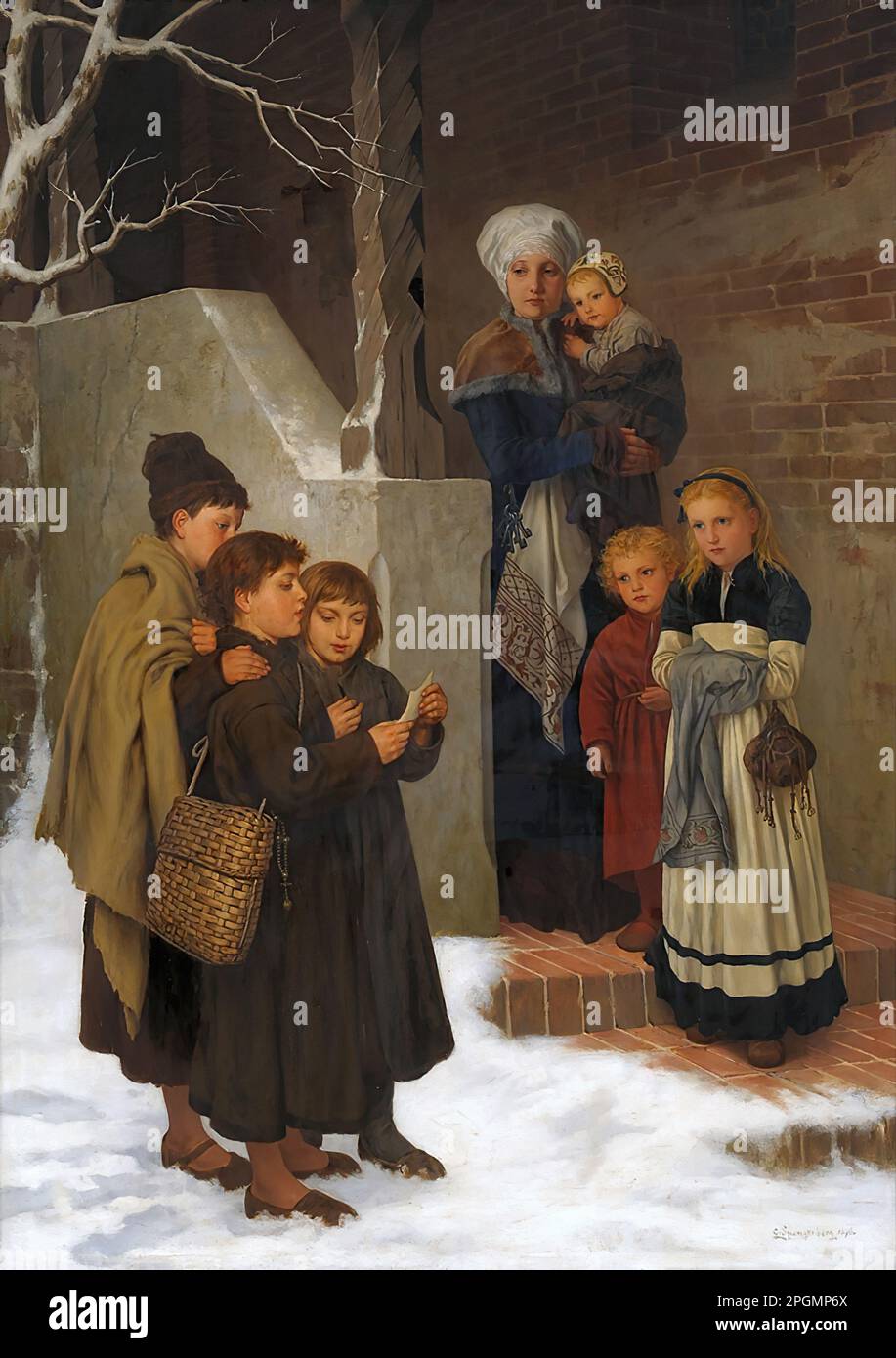 Spangenberg Gustav Adolf - Monastery Students - German School - 19th ...
