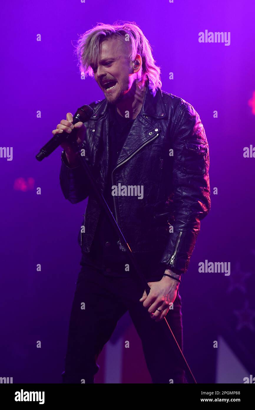 Fort Lauderdale FL, USA. 22nd Mar, 2023. Skid Row performs during The ...