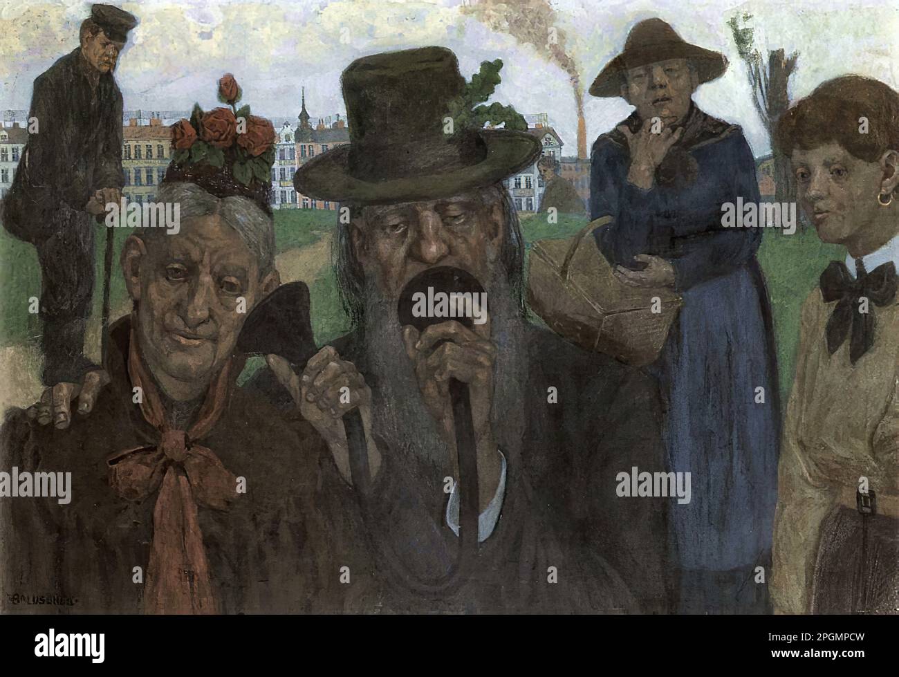 Baluschek Hans - Das HÃ¶hrrohr - German School - 19th and Early 20th ...