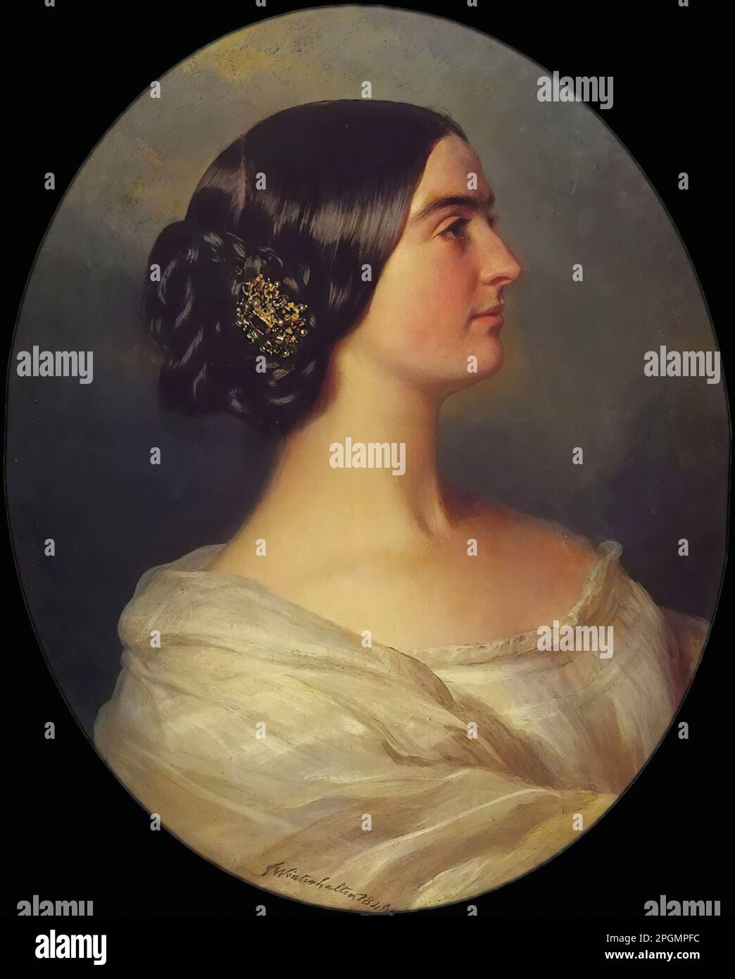 Winterhalter Franz Xavier - Charlotte Stuart Viscountess Canning ...