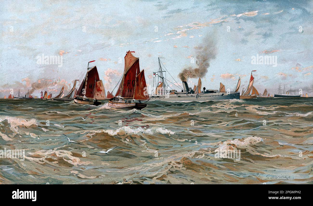 Schwinge Friedrich Wilhelm - Imperial Navy Brummer at the fisheries ...