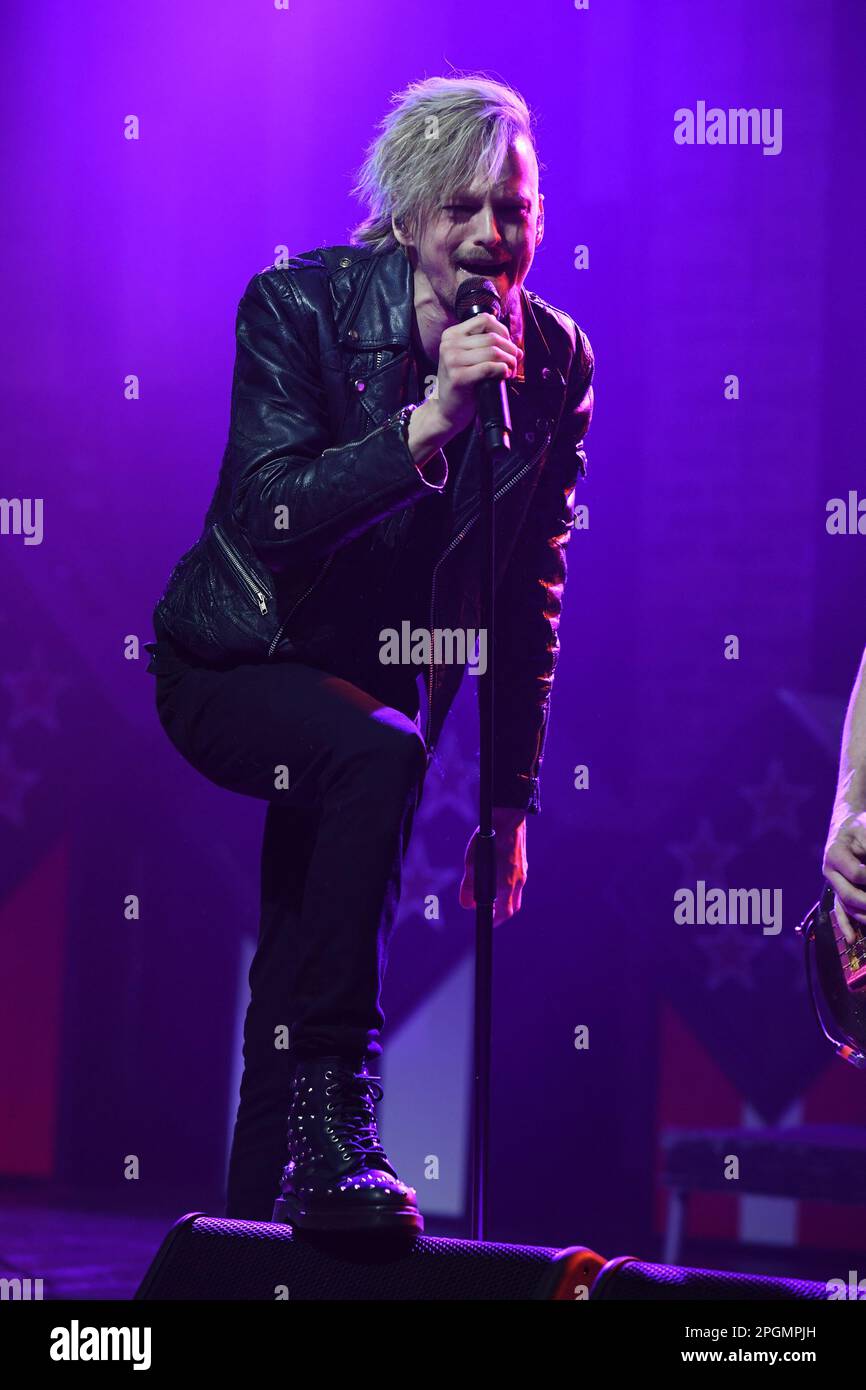 Fort Lauderdale FL, USA. 22nd Mar, 2023. Skid Row performs during The ...