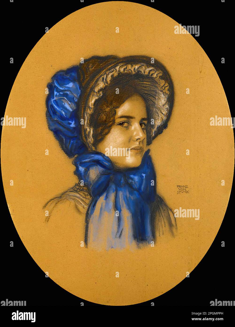 Stuck Franz Von - Daughter Mary 6 - German School - 19th Century ...