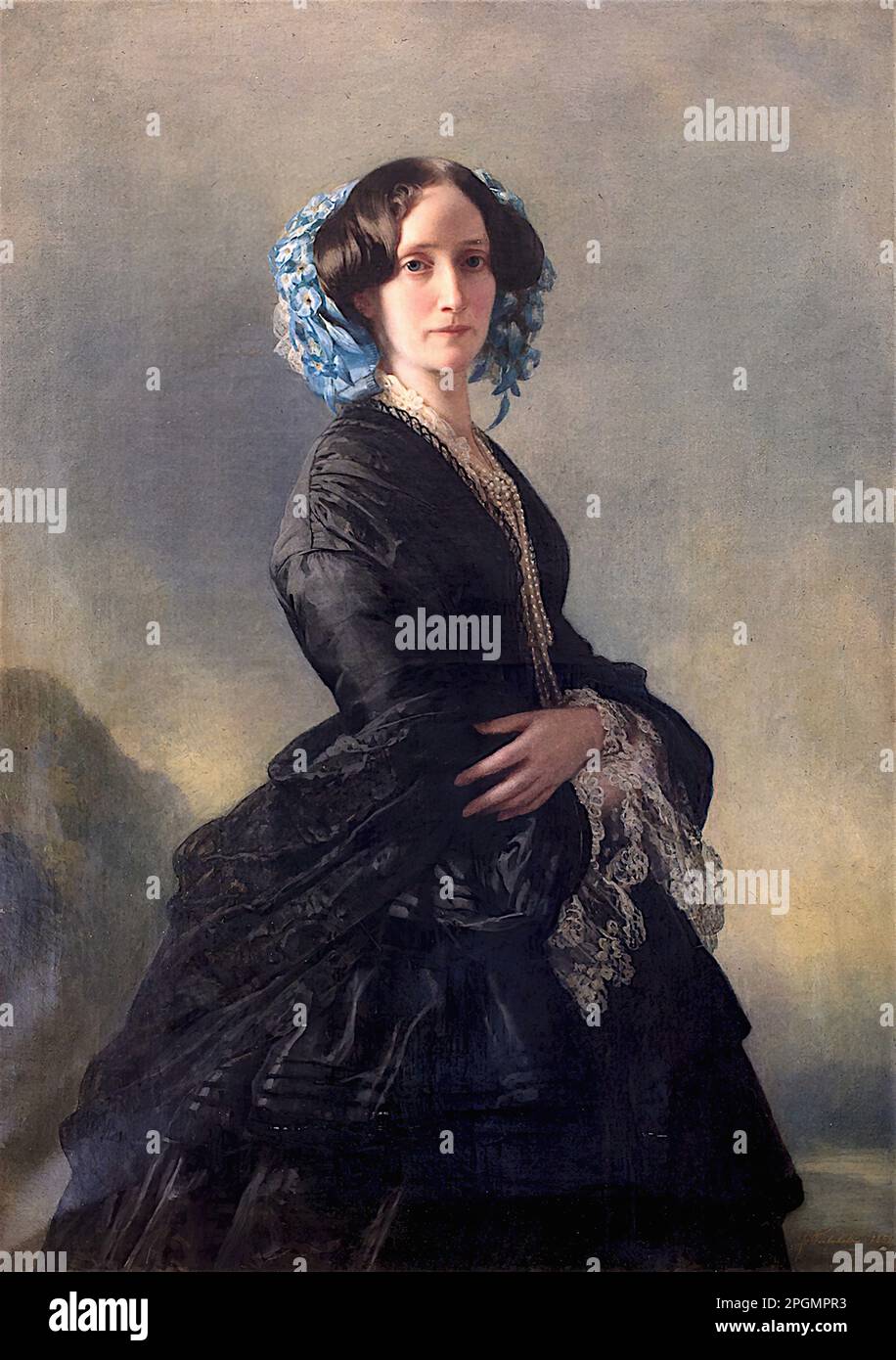 Winterhalter Franz Xavier - Grand Duchess Sophie of Baden as a Widow ...