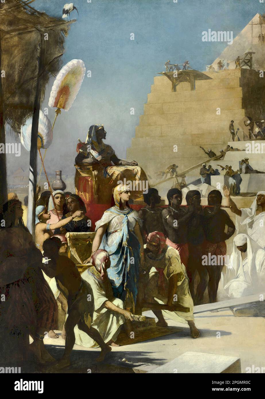 Thedy Max - Building of the Pyramids - German School - 19th Century ...